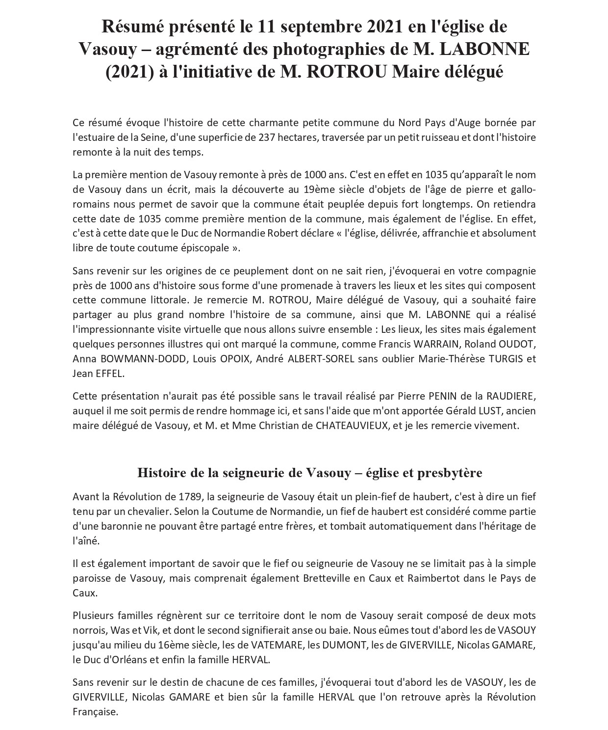 Un village riche en histoire - Mairie de Honfleur Mairie de Honfleur