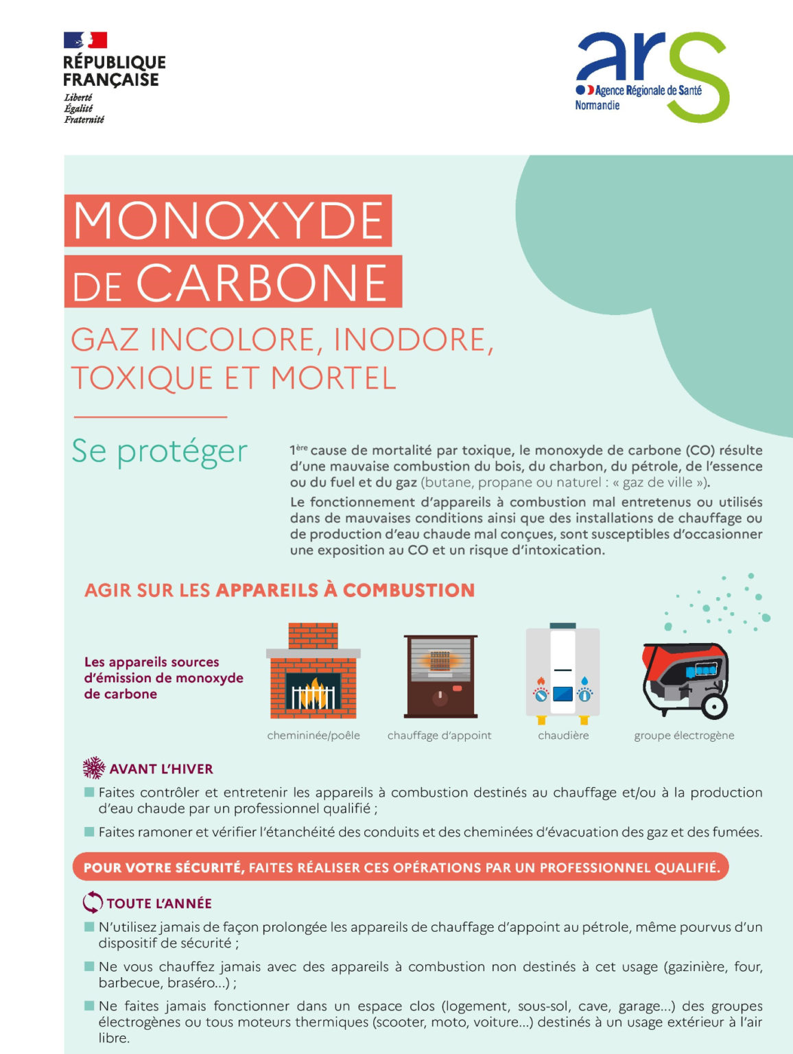 Danger du monoxyde de carbone - Mairie de Honfleur Mairie de Honfleur