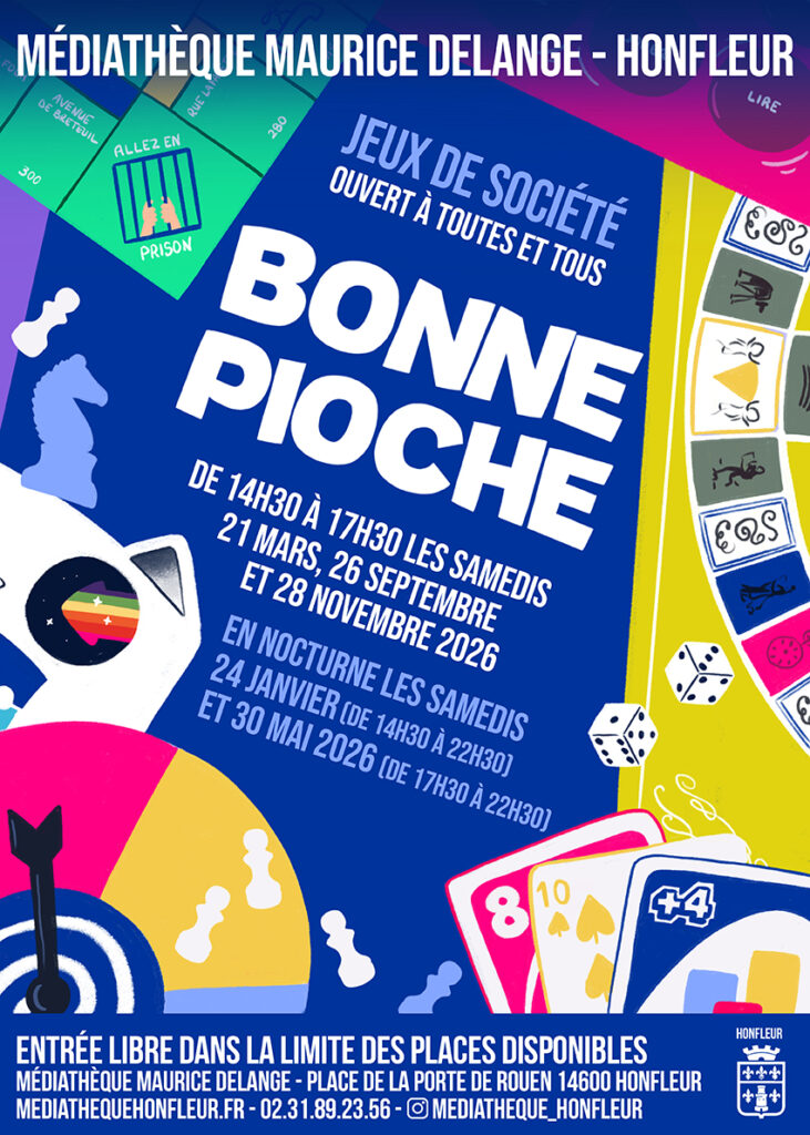 Animation jeux de société "Bonne pioche" - Mairie de Honfleur Mairie de ...